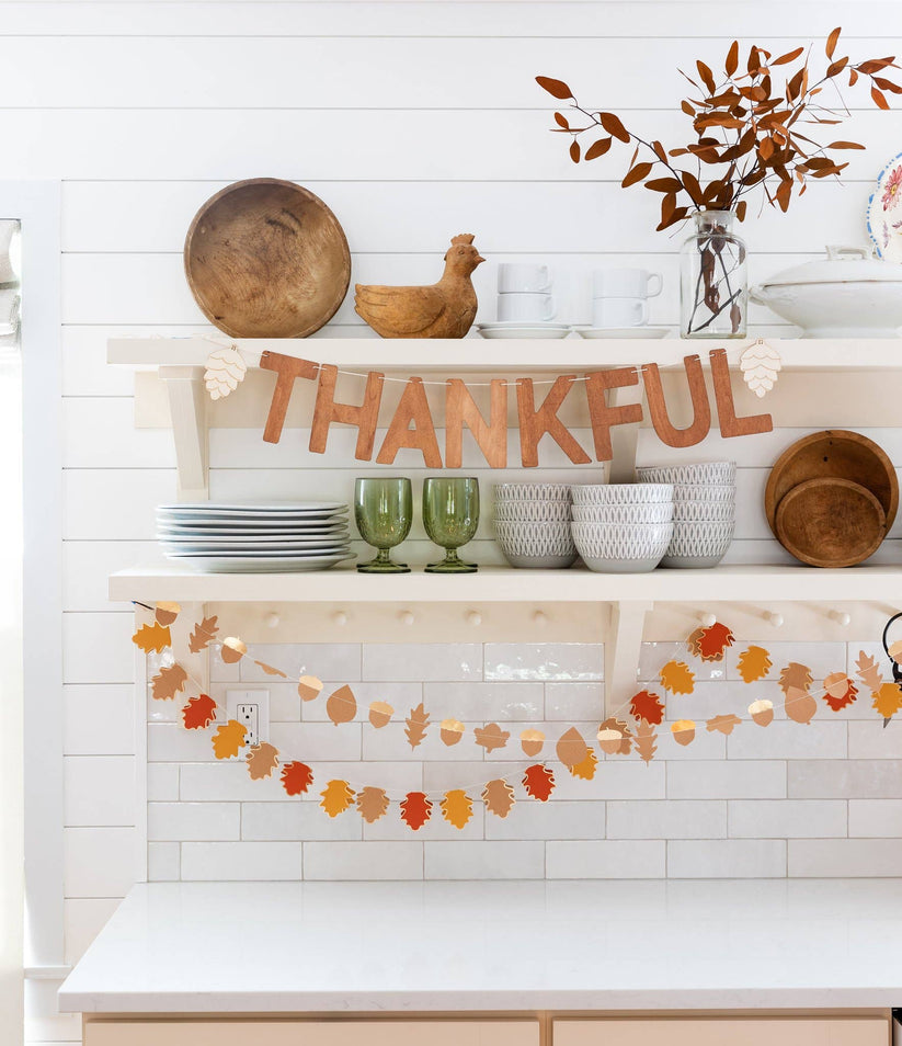 Thanksgiving Thankful Word Banner (1 count) – Fab Fête
